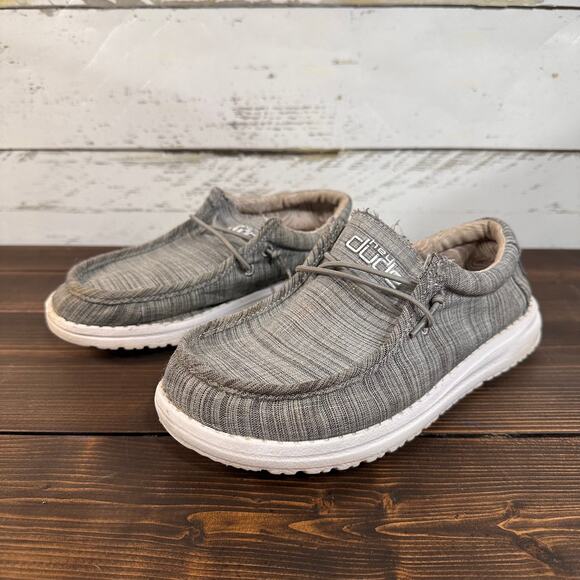 Hey Dude | Shoes | Hey Dudes Wally Linen Stone 4y5l | Poshmark